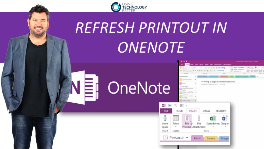 How to refresh a printout in OneNote – Using Technology Better